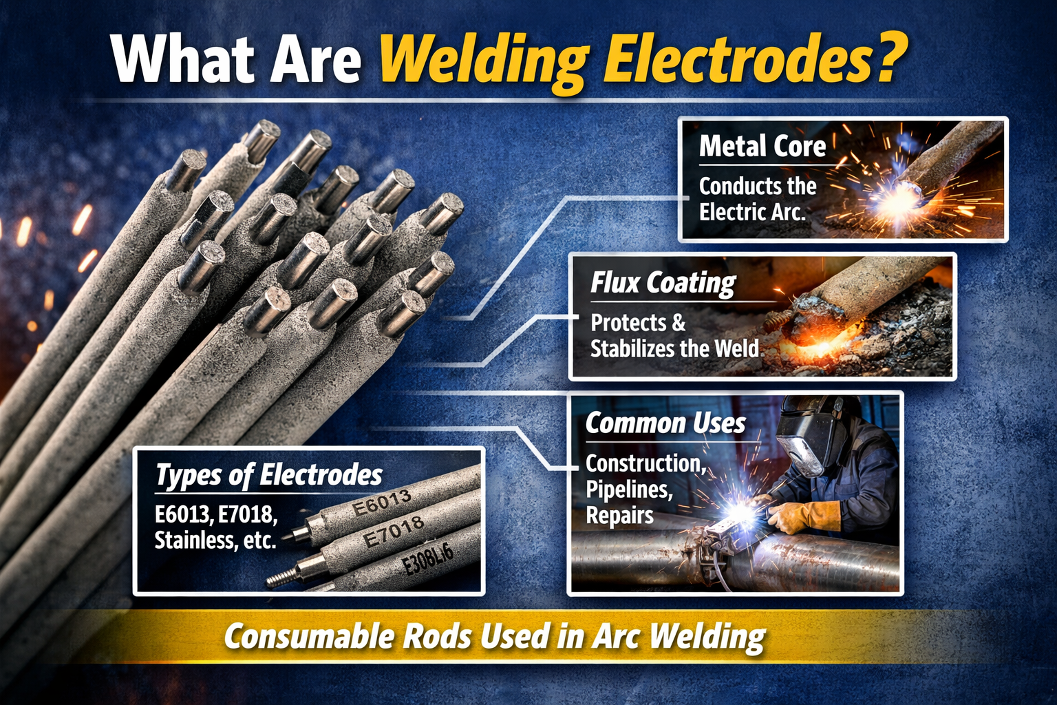 types of welding consumables，welding consumables applications
